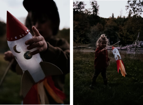 Raketen-Laterne basteln & PET Flasche recyceln • nuukk